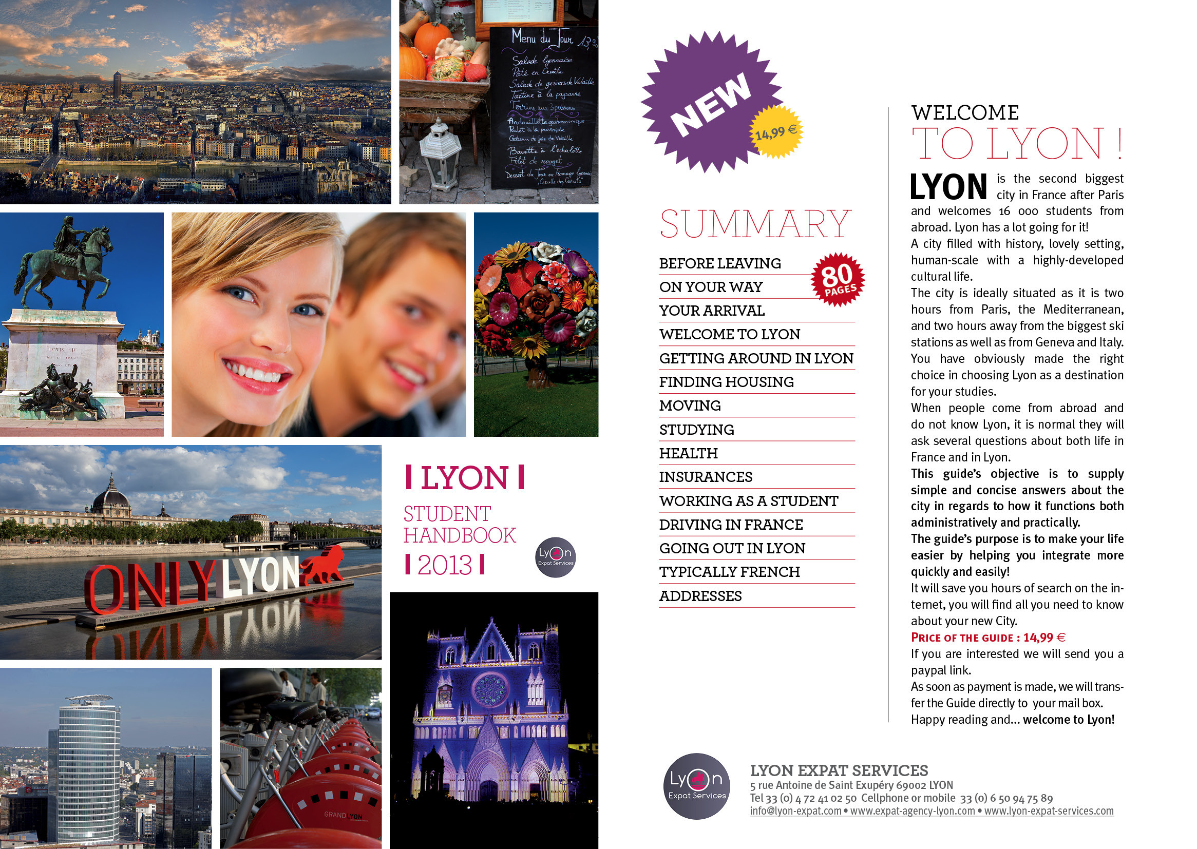 Guide pour étudiant étranger à Lyon - Expat Agency Lyon